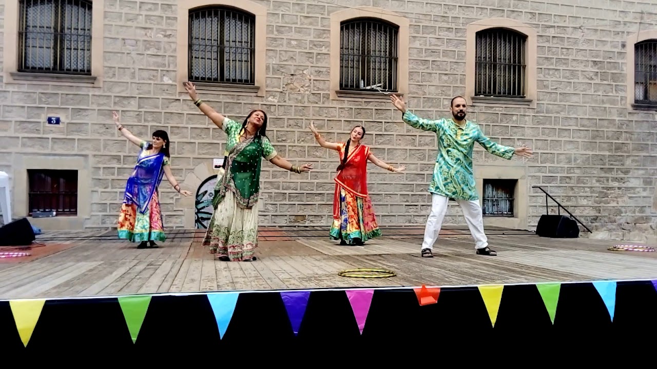 indian dance with malang song in barcelona ,spain...with Bilal gujjar ...