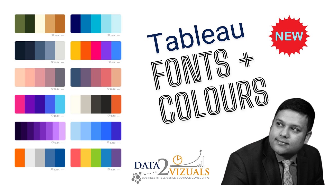 Tableau: Colours Fonts - YouTube
