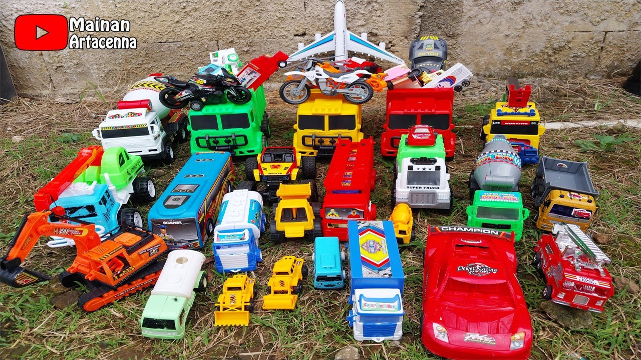 mainan mobil mobilan mobil balap, motor cross, helikopter, truk tangki ...