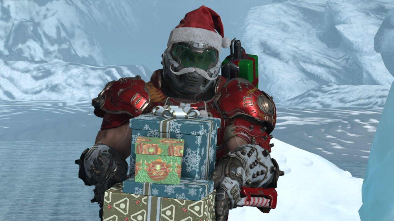 Doom Eternal Santa Slayer Cutscenes - YouTube