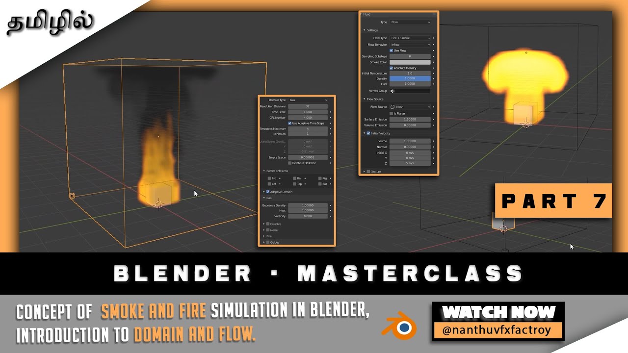 How Smoke and Fire Simulation works? Concept behind Simulation #CGKalvi ...