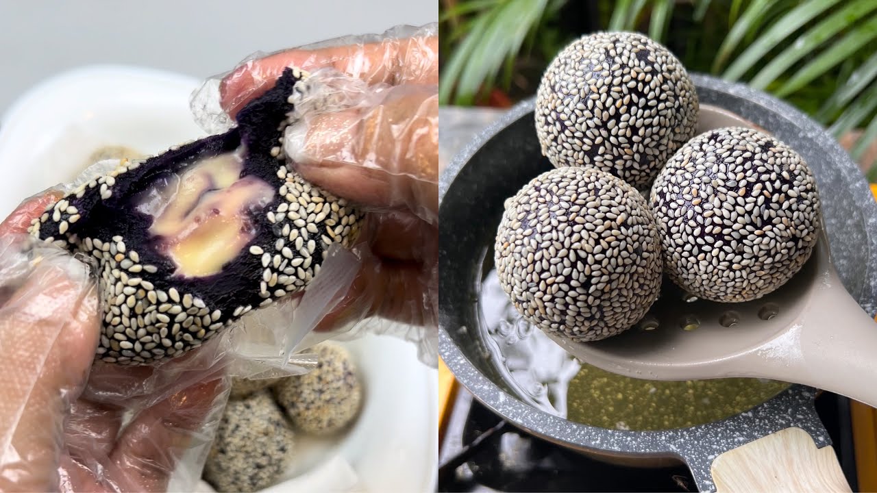 Cheesy Ube Macapuno Buchi! - YouTube