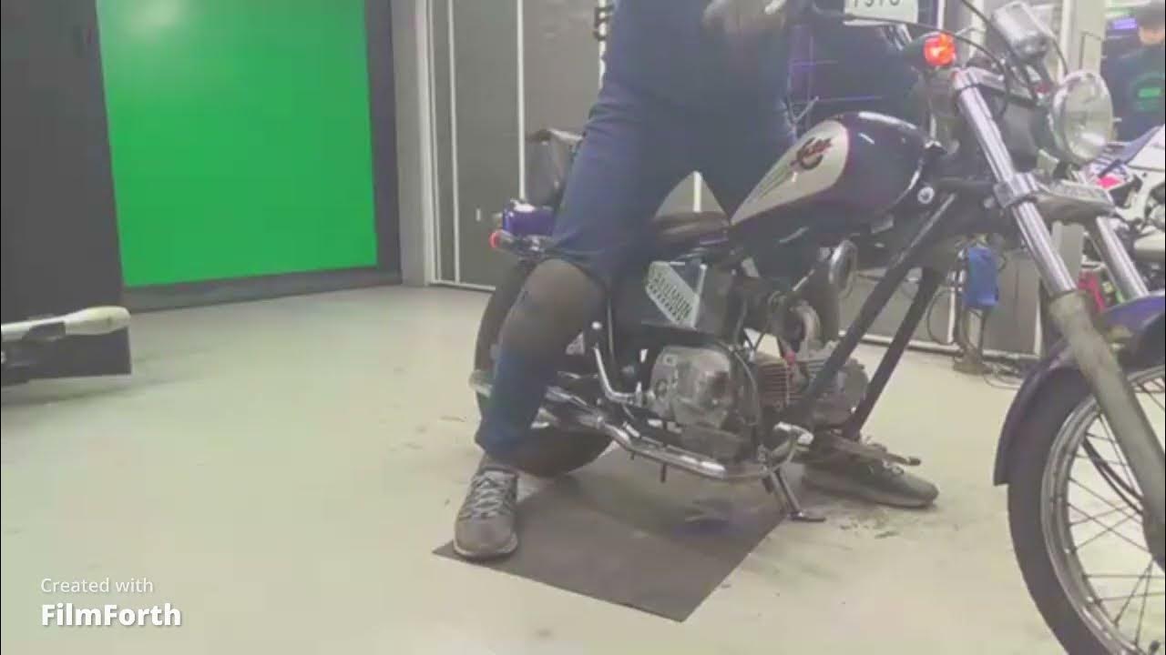 Мотоцикл круизер Honda Jazz 50 рама AC09 mini cruiser мини-байк задняя мотосумка 1997 пробег 15 ...