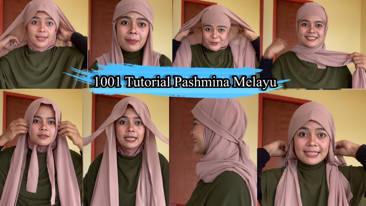 TUTORIAL PASHMINA TERBARU PASHMINA INSTAN MALAYSIA CERUTY ARMANY - YouTube