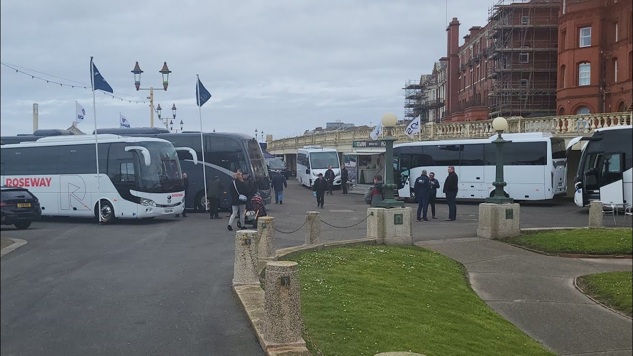 Saturday 13th Blackpool UK Coach Rally And North Prom - YouTube