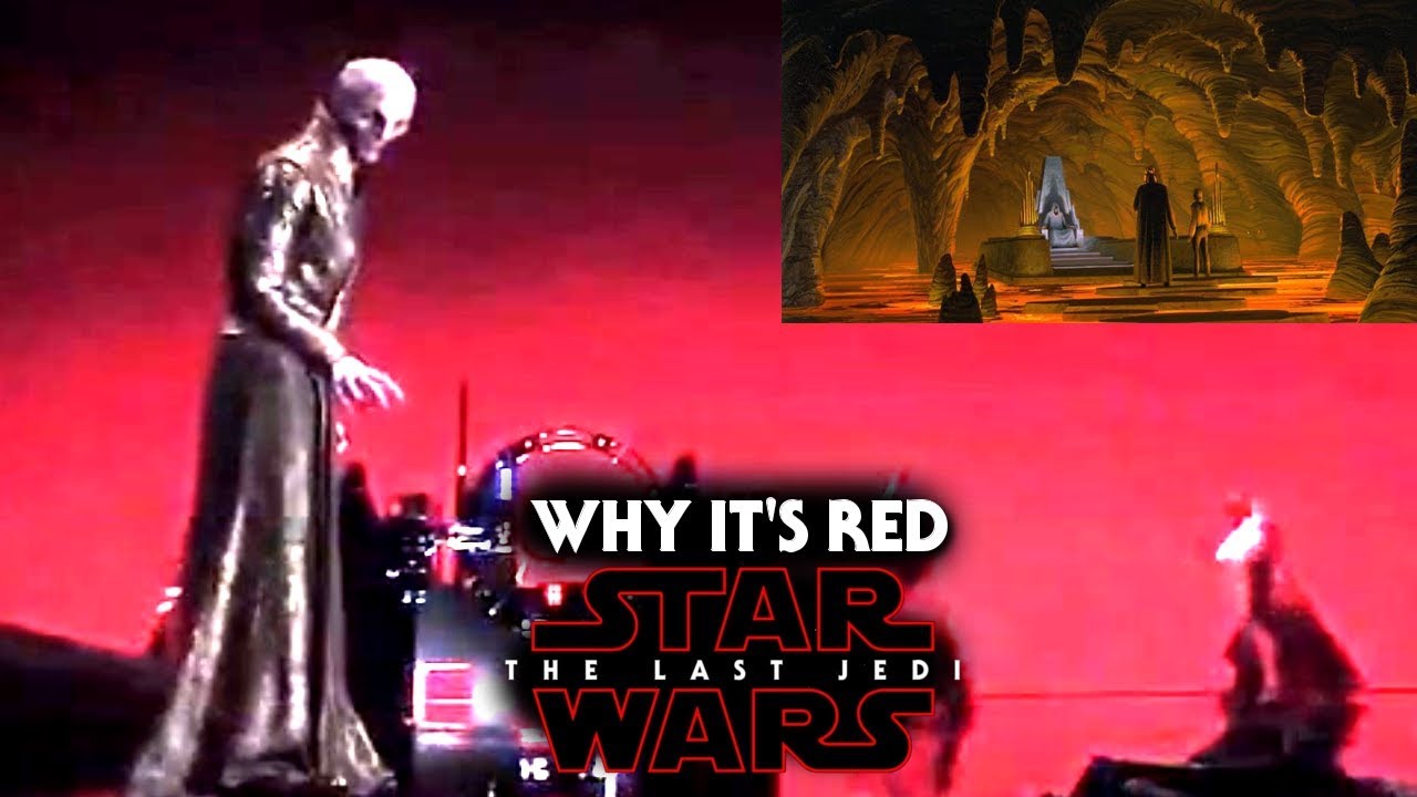 Snoke's Throne Room Is Red & Why! Star Wars The Last Jedi - YouTube