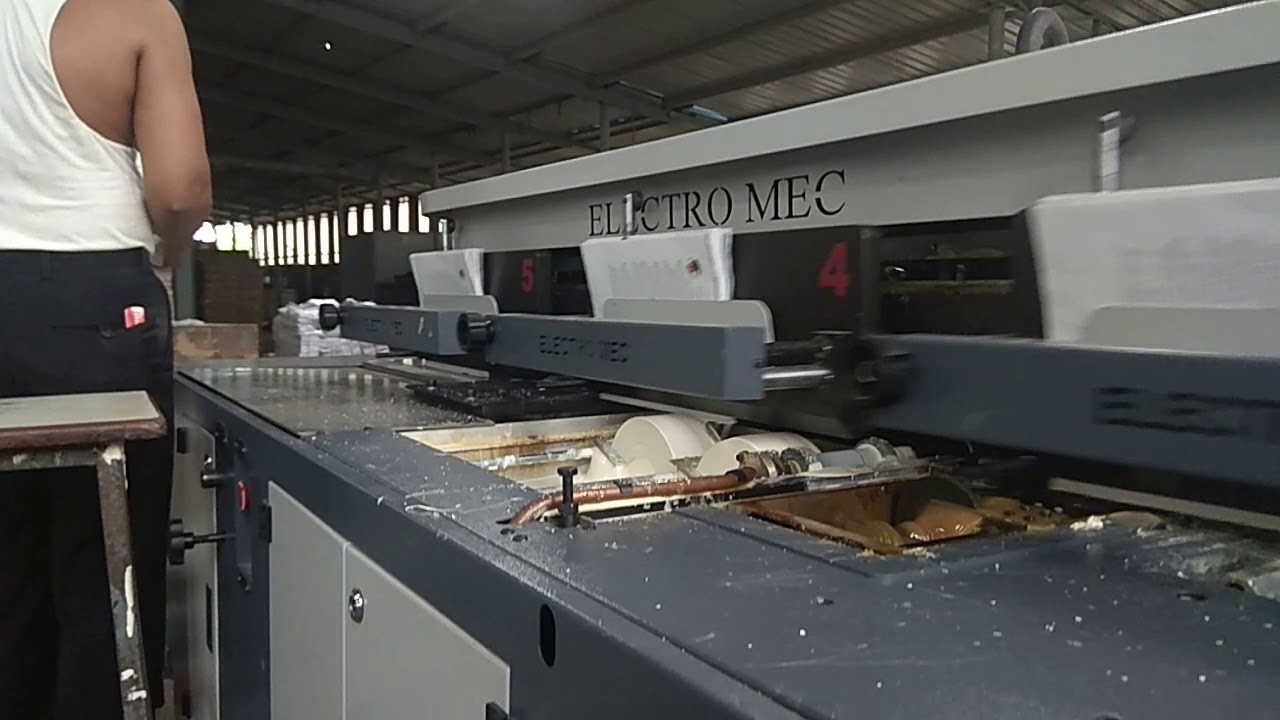 Electromec 6 clamp perfect binding - YouTube