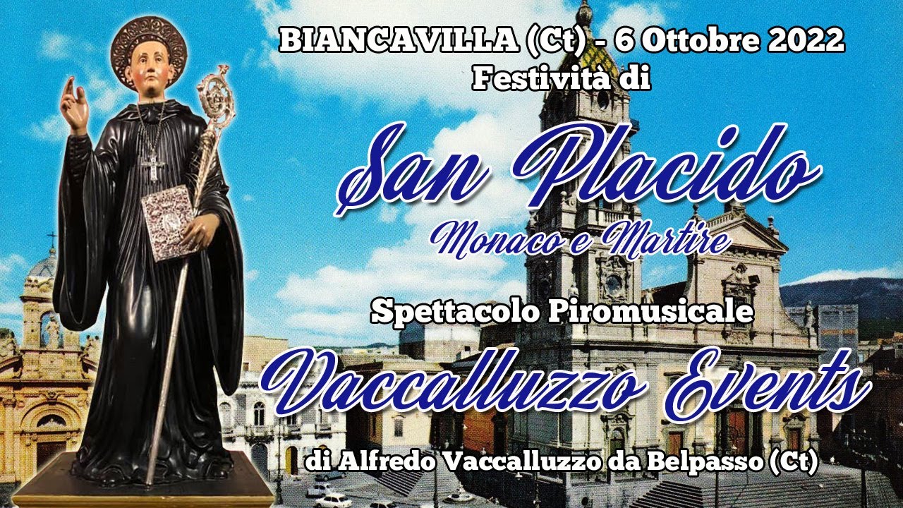 BIANCAVILLA (Ct) - San PLACIDO Monaco e Martire 2022 - VACCALLUZZO ...