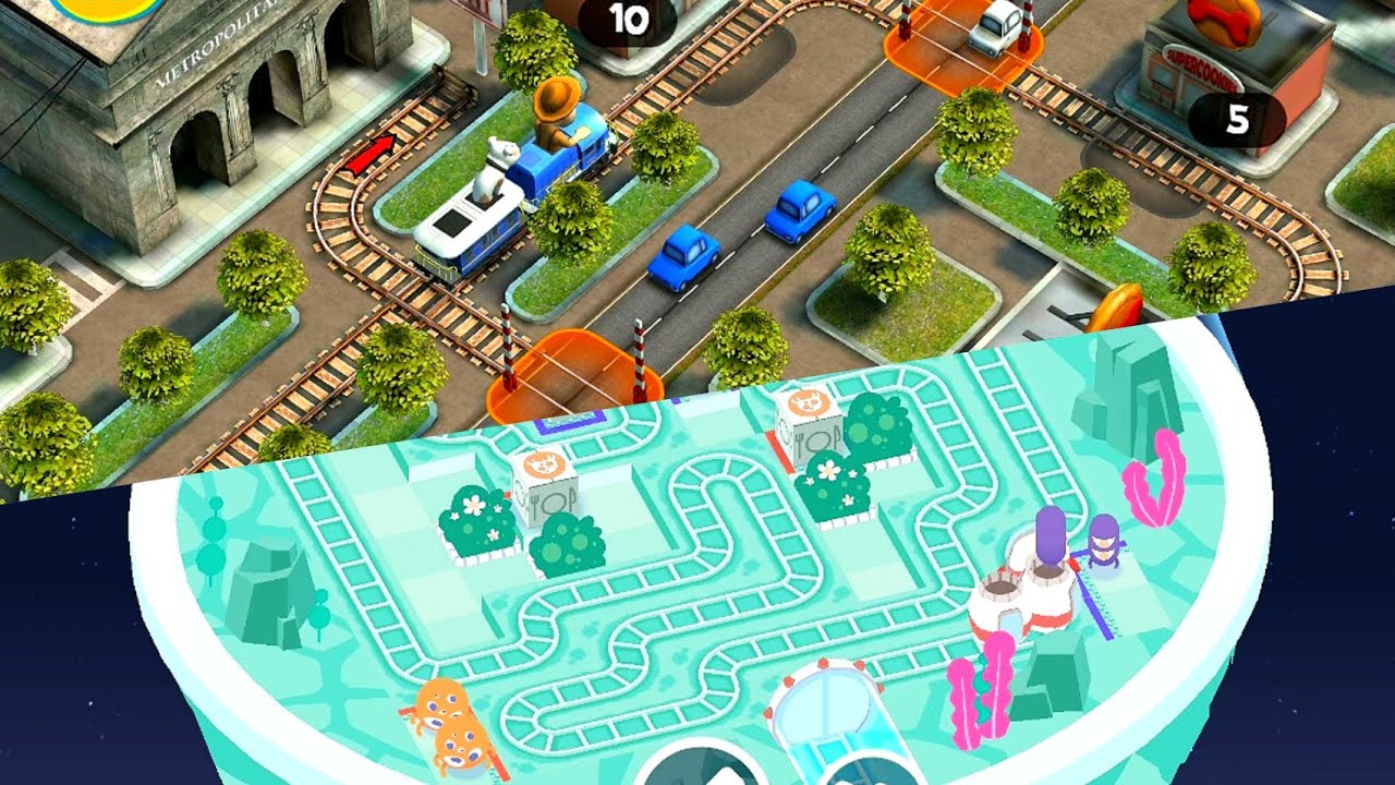 Train Track Crisis & Cosmic Express - Train Puzzle Games - Android ...
