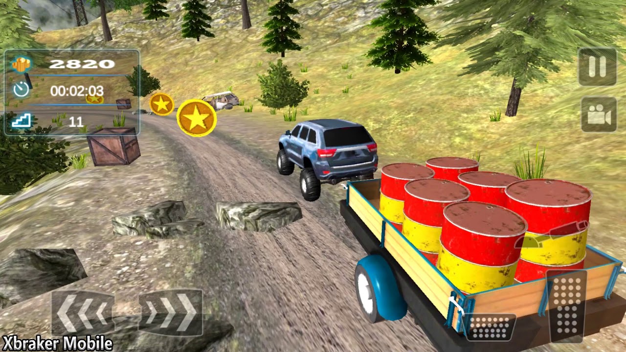 Offroad Cargo Trailer Jeep Uphill Prado Games - Android GamePlay 3D ...