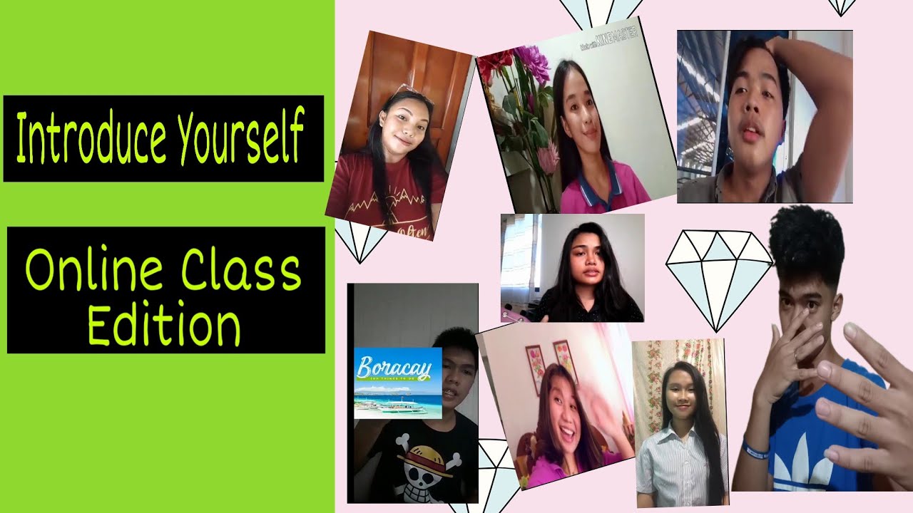 HOW TO INTRODUCE YOURSELF ON ONLINE CLASS | CREATIVE WAY - YouTube