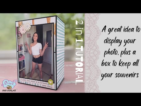 A photo display box 🎁🎁 2 in 1 tutorial! Great gift idea💛🧡 ️ - YouTube
