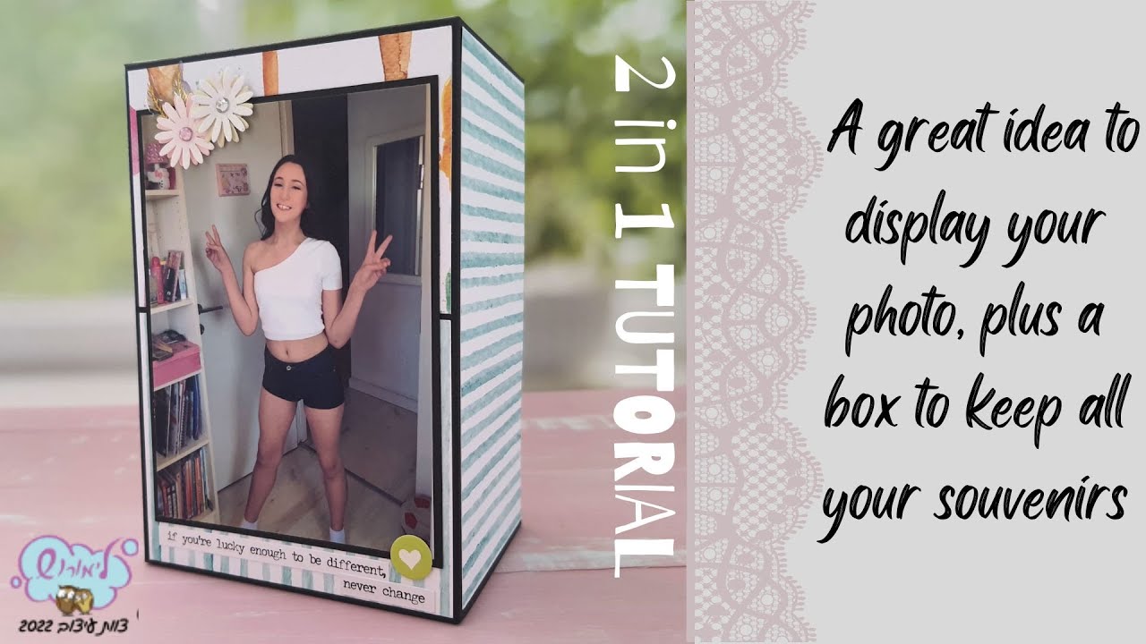 A photo display box 🎁🎁 2 in 1 tutorial! Great gift idea💛🧡 ️ - YouTube