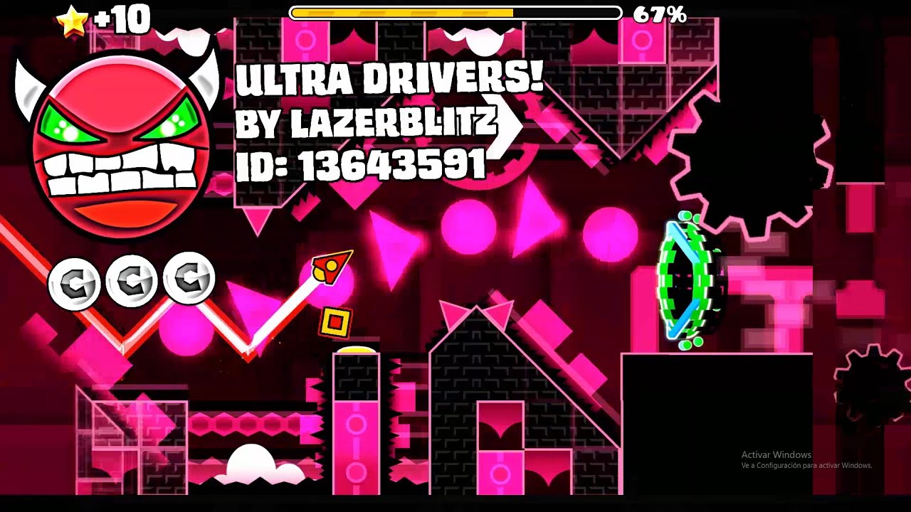 Geometry Dash 2.0 - "ULTRA DRIVERS" 100% [All coins] | CoolerYT - YouTube