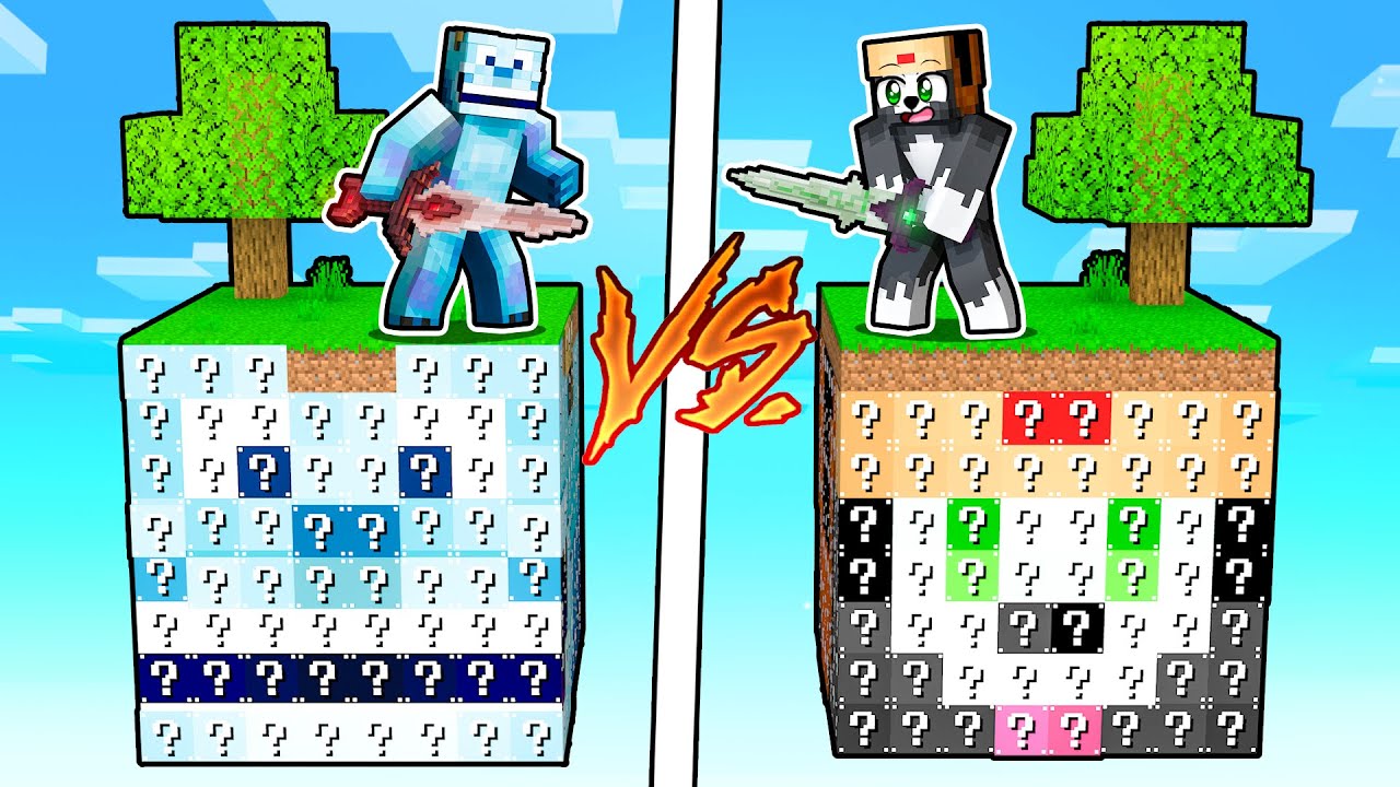 CABEZA de EMIZ50 VS MONDONGO 😱🔥 ¿CUAL ES EL MEJOR SKYBLOCK DE LUCKY ...