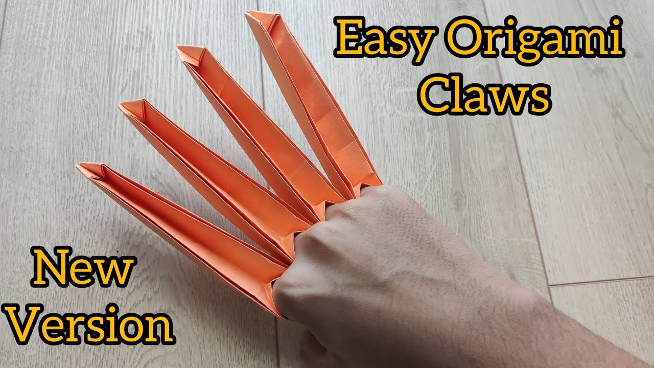 Easy Origami Claws | Tiger Claws | New models | origami weapons | paper ...