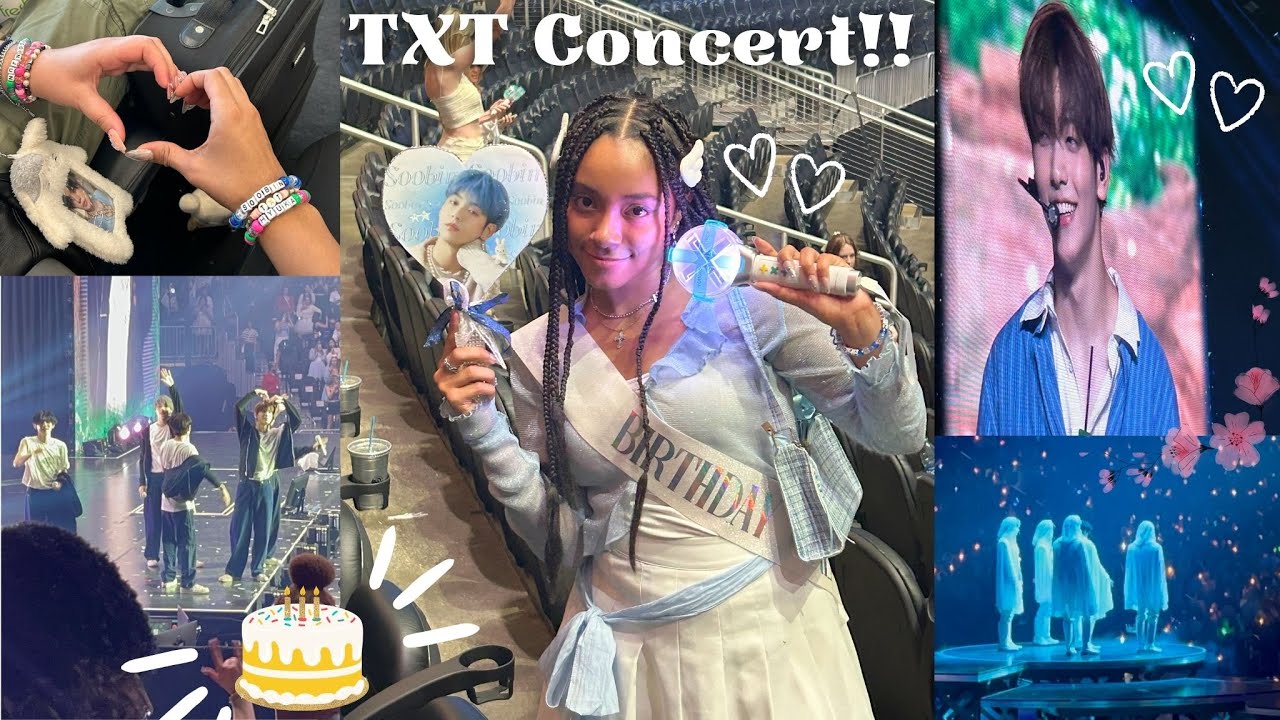 TXT Concert in ATL | Birthday Vlog! Moa Diaries, travelling, and being ...