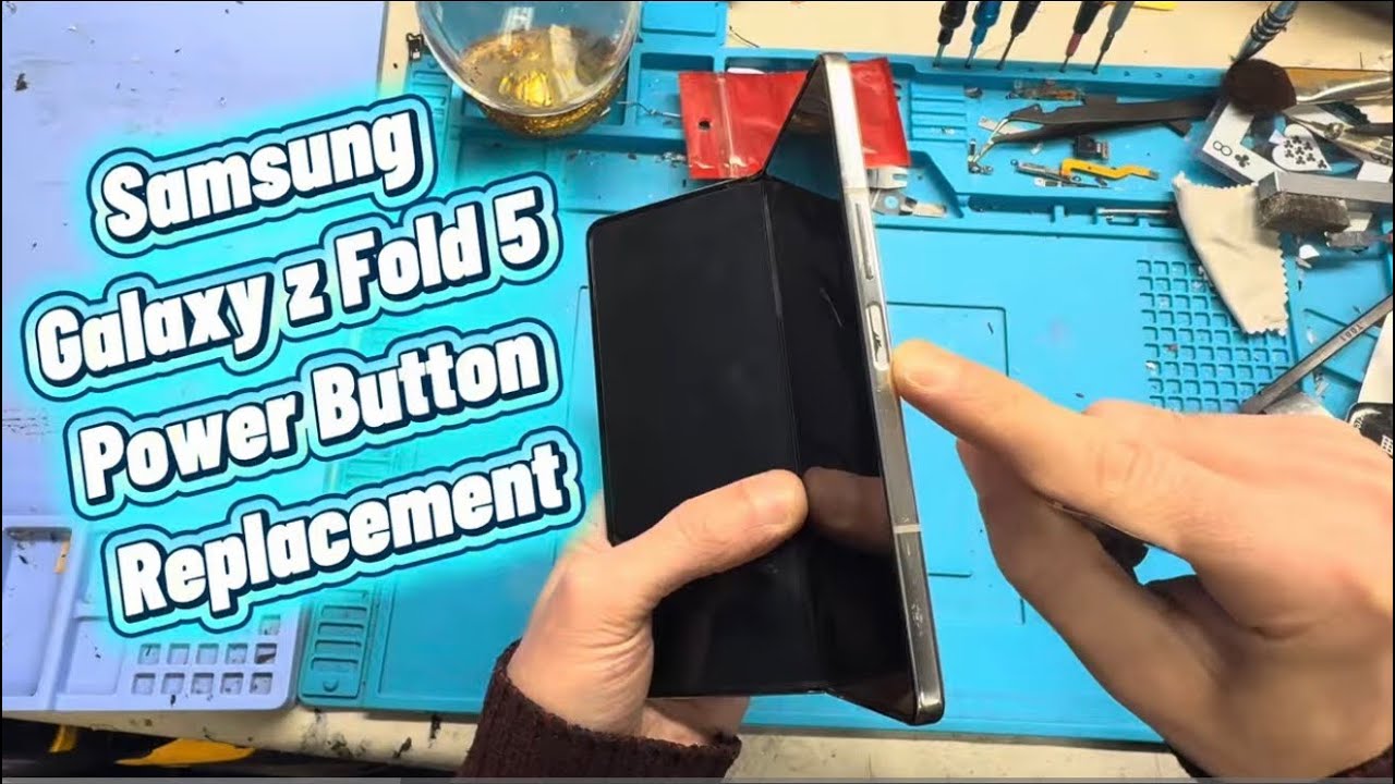 Samsung Galaxy Z fold 5 5G power button replacement - YouTube