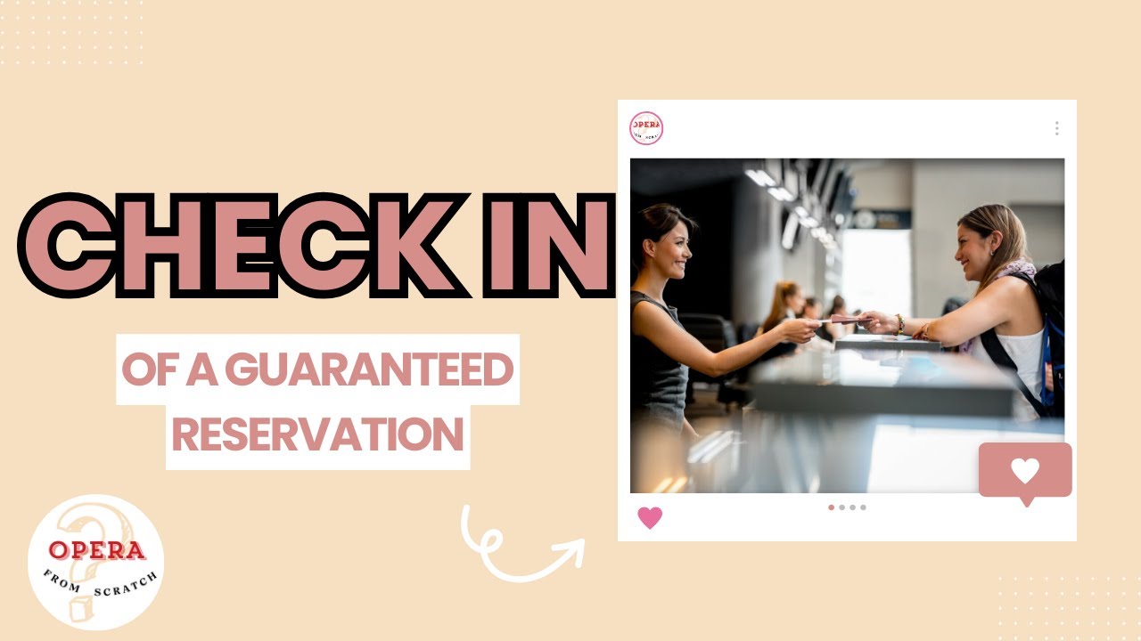 9. Check-in of a guaranteed reservation - YouTube