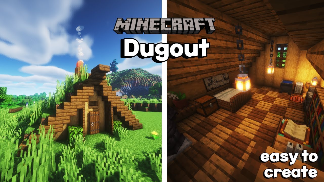Dugout (tutorial) easy to create - YouTube