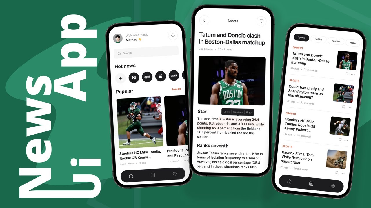 🔴 News App Ui - React Native Speed Code - Typescript Expo - YouTube