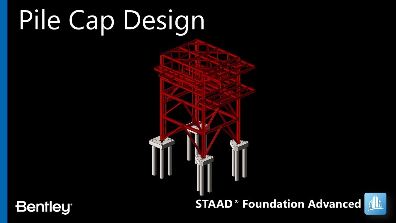 Pile Cap Design - STAAD Foundation Advanced - YouTube
