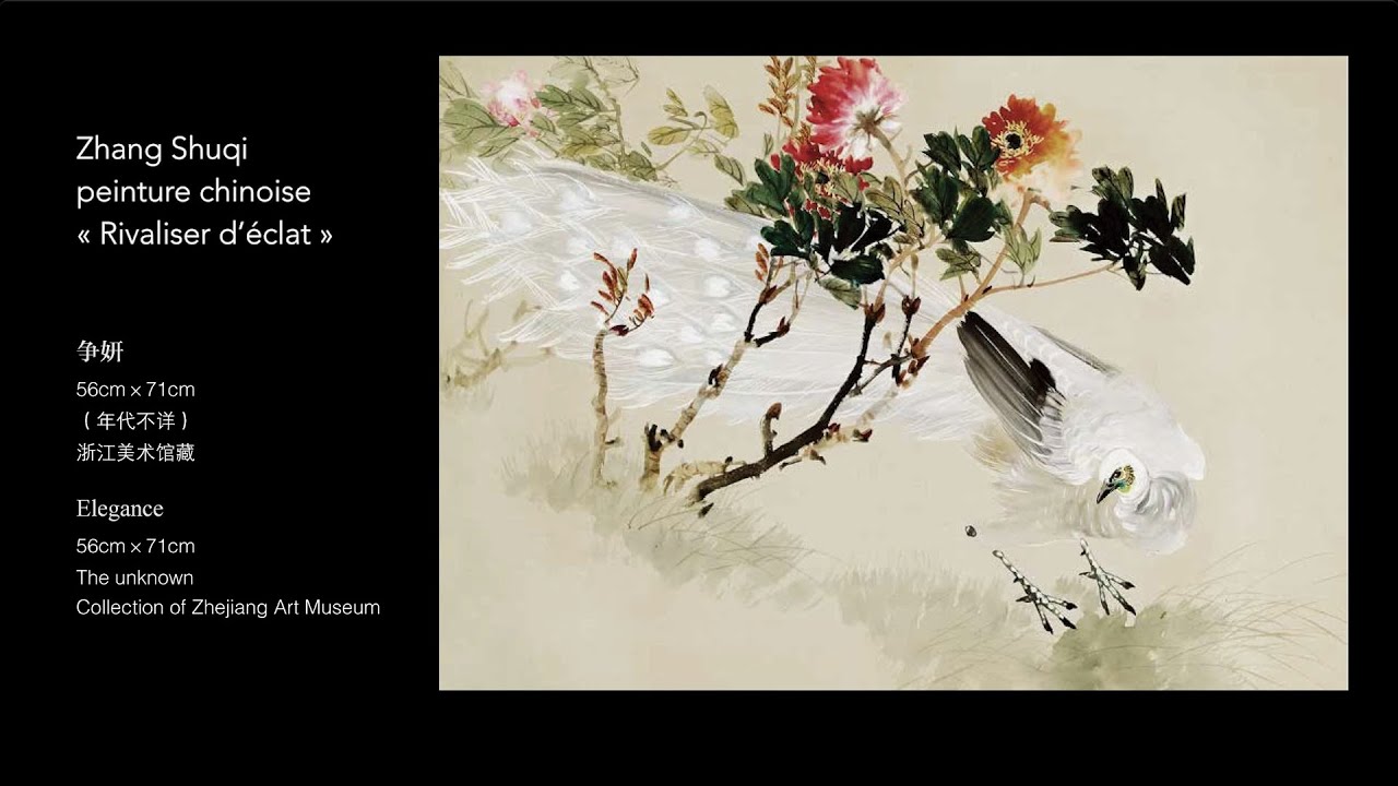 🎥Zhang Shuqi, peinture chinoise « Rivaliser d’éclat » 张书旂中国画《争妍 ...