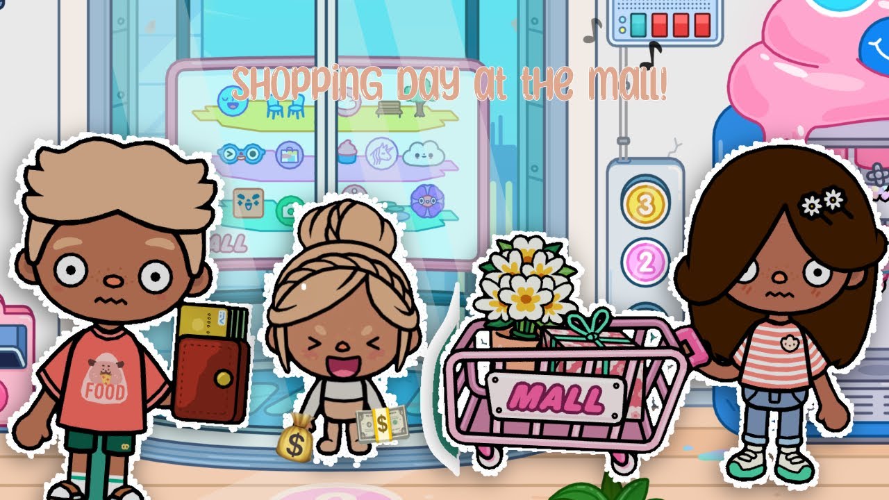 SHOPPING DAY AT THE MALL *going broke* |*WITH VOICE*| toca life world ...