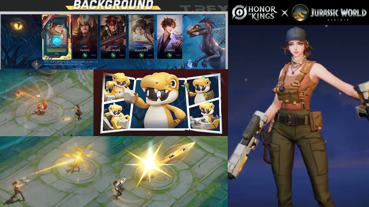 HoK Free New Skin Consort Yu | Collaboration Honor of Kings × Jurassic ...