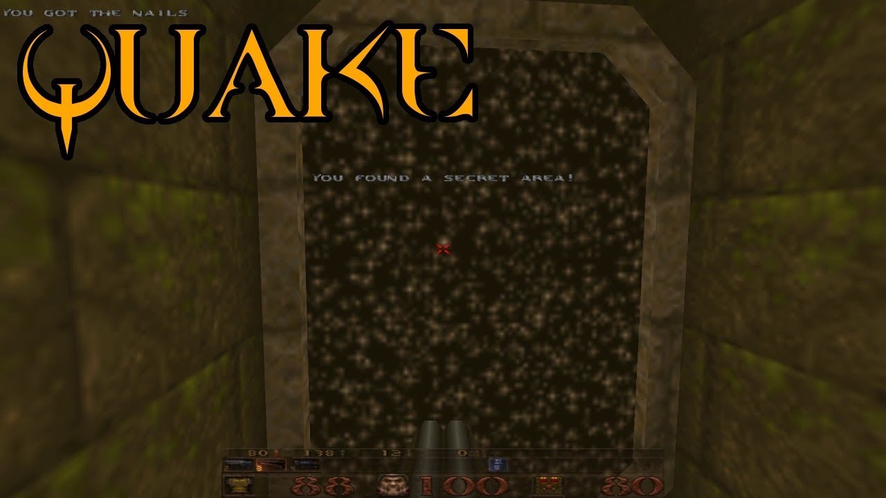 Quake [PC] - E1M2 (All Secrets) - YouTube