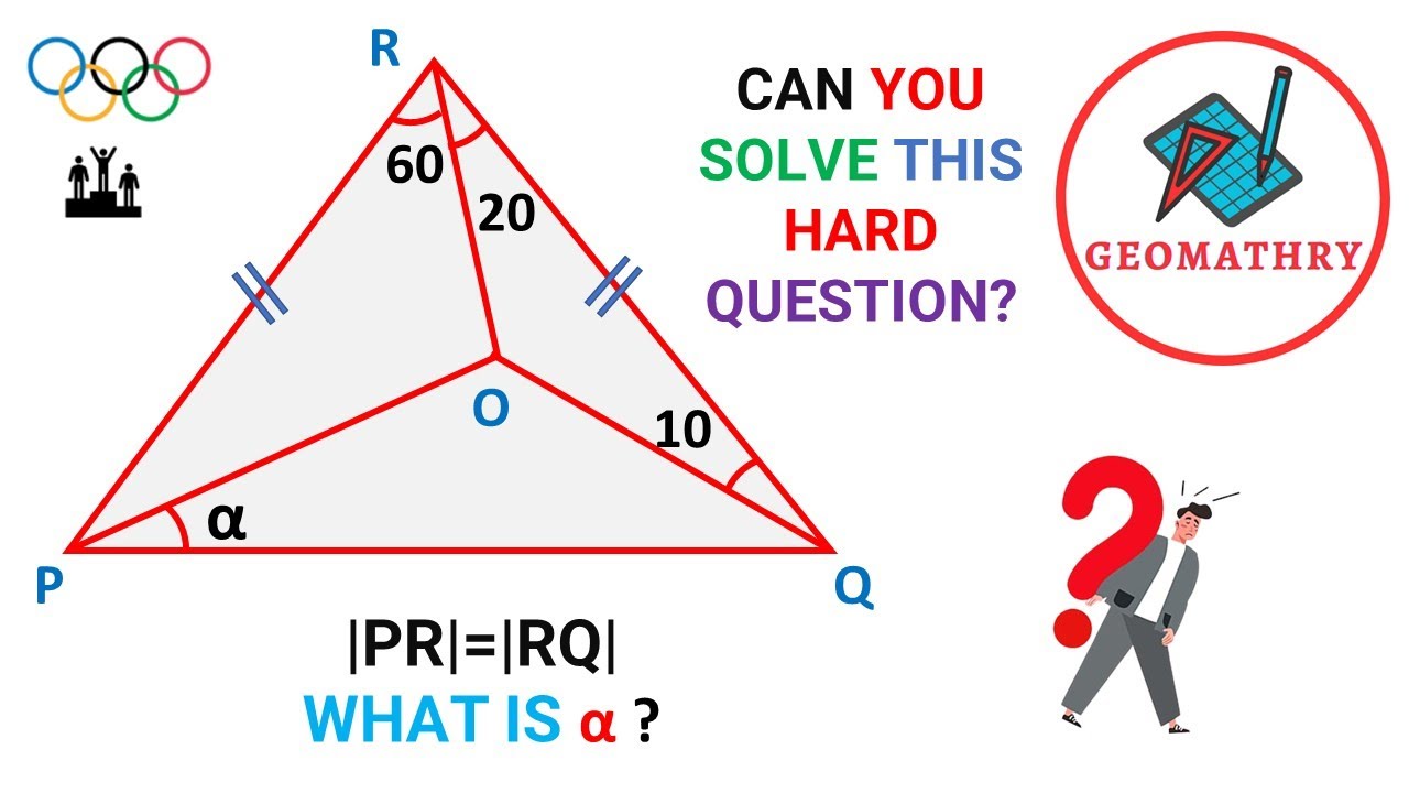 Can You Find The Missing Angle | Hard Level | Improve your Geometry ...