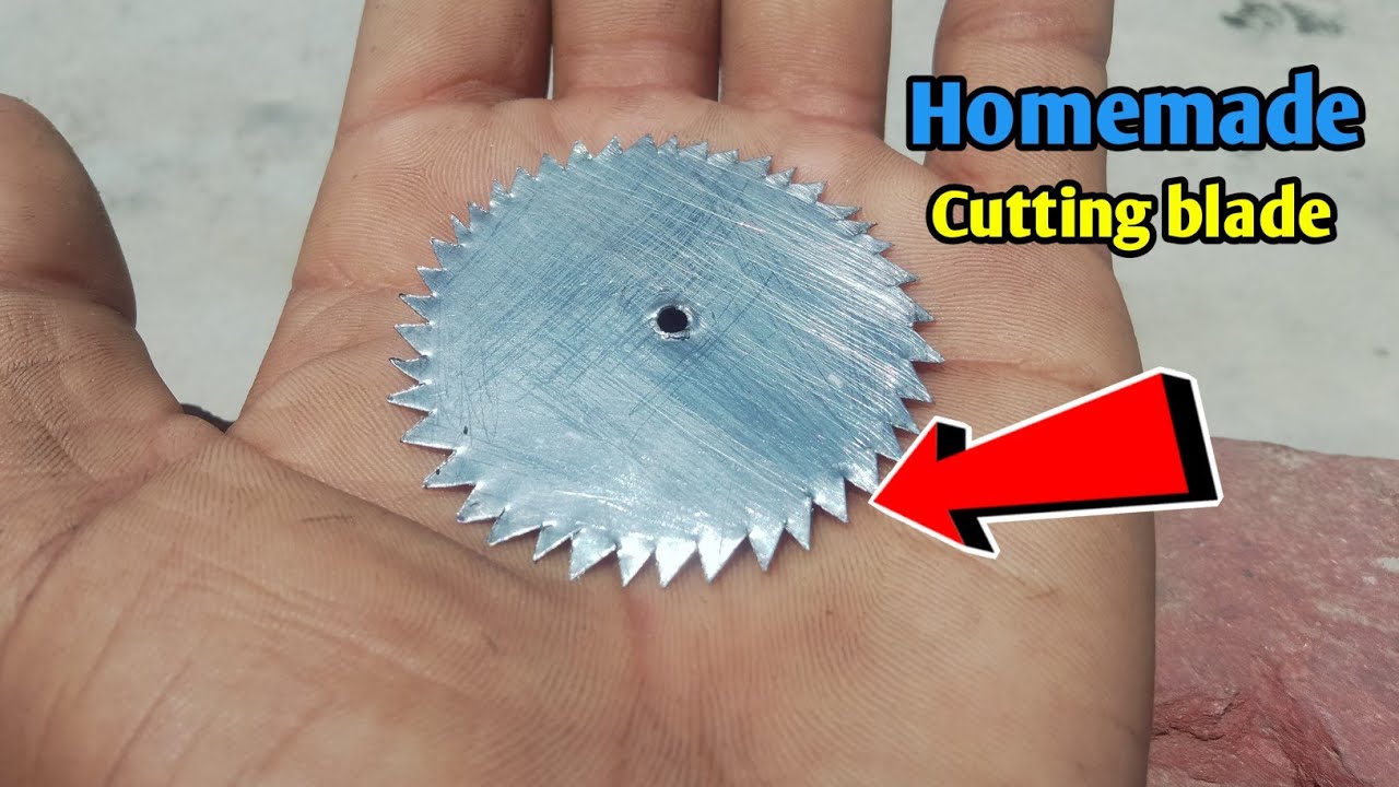 ₹5 में बनाएं cutting blade | how to make circular saw blade for Dremel ...