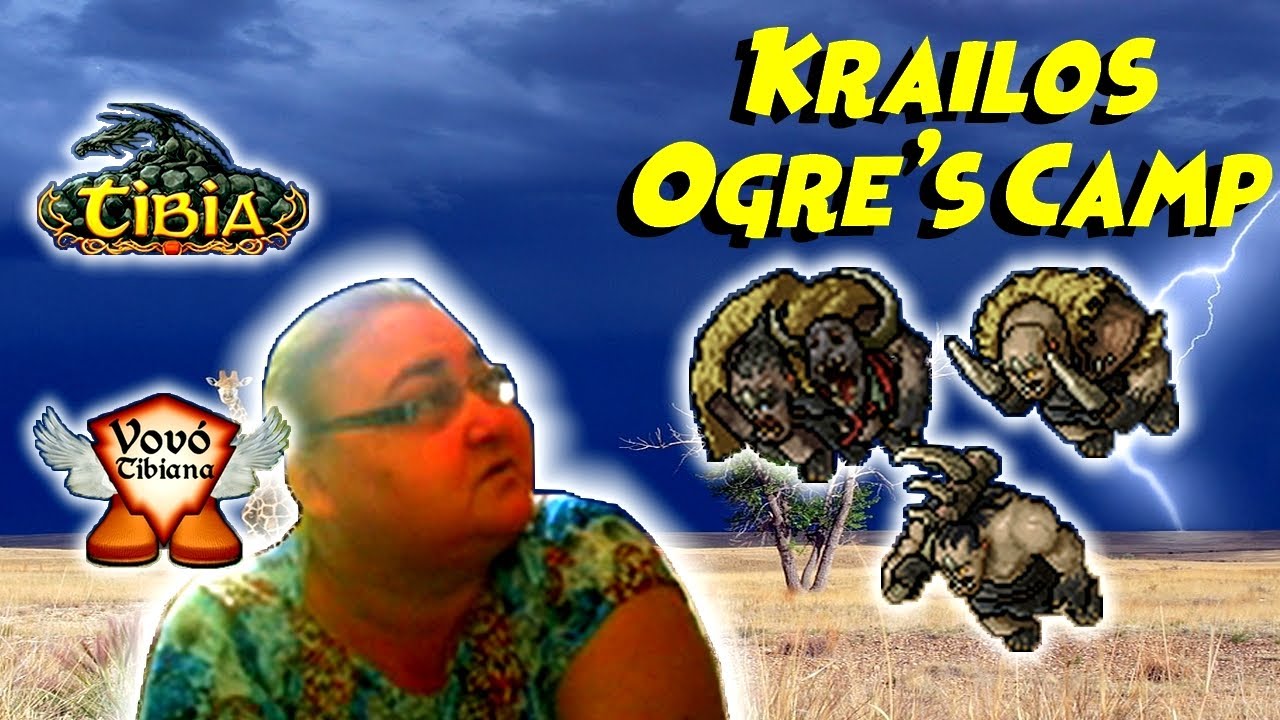 Hunt Ogres na Ilha de Krailos - Vovó Tibiana - EK 150 Nefera Tibia ...