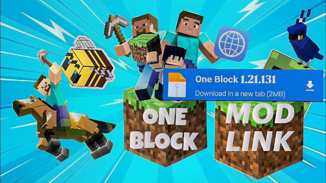 HOW TO INSTALL MINECRAFT ONE BLOCK MOD #minecraft#minecraftoneblock# ...