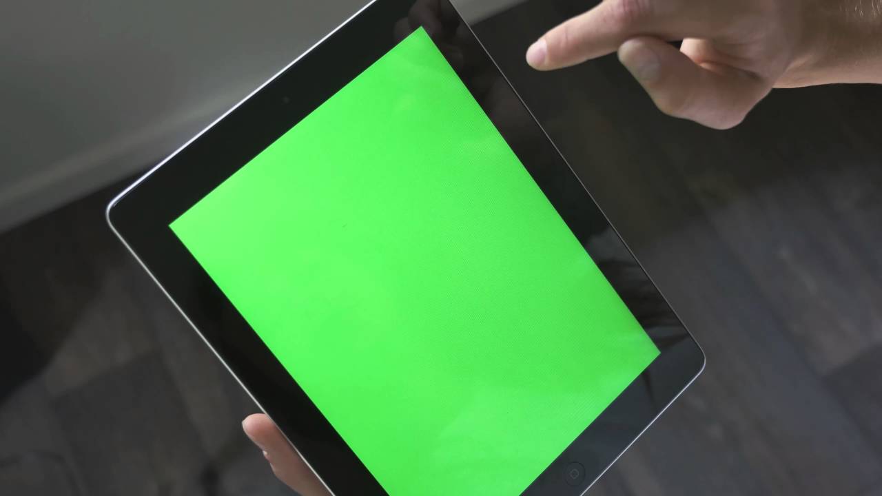Tablet scrolling chroma key - YouTube
