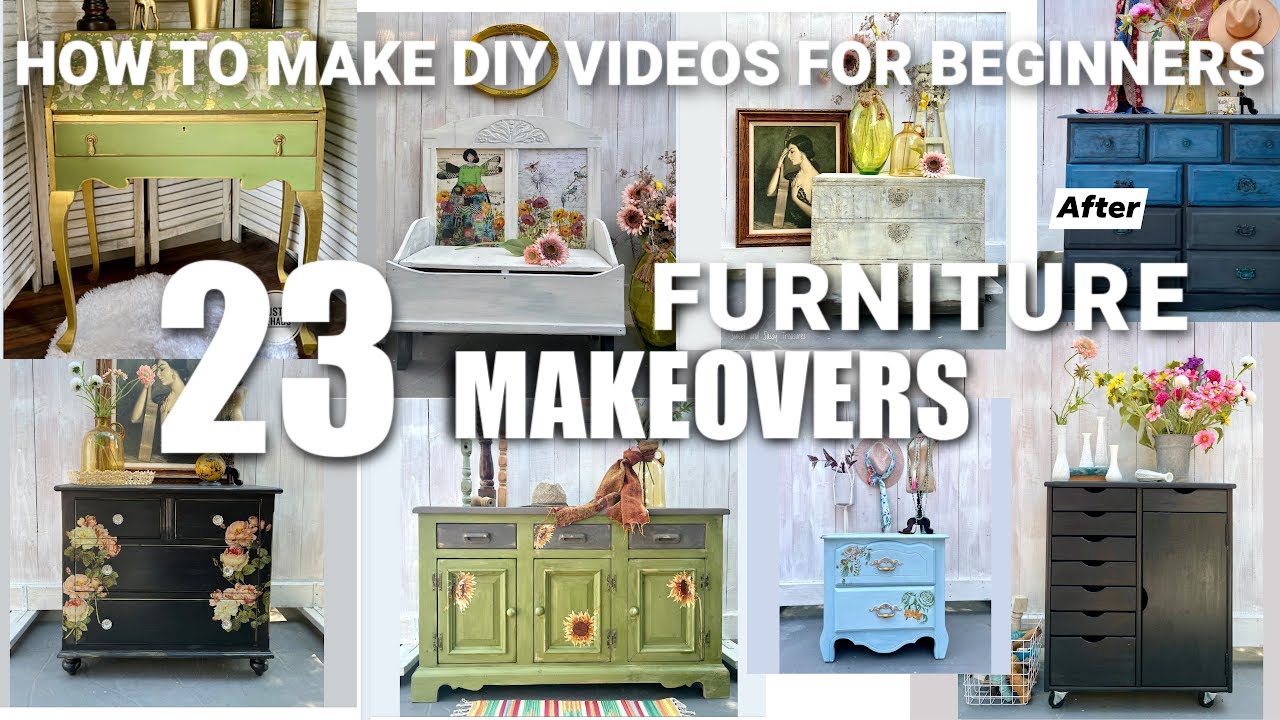 how to make DIY Videos for beginners 23 furniture projects - YouTube