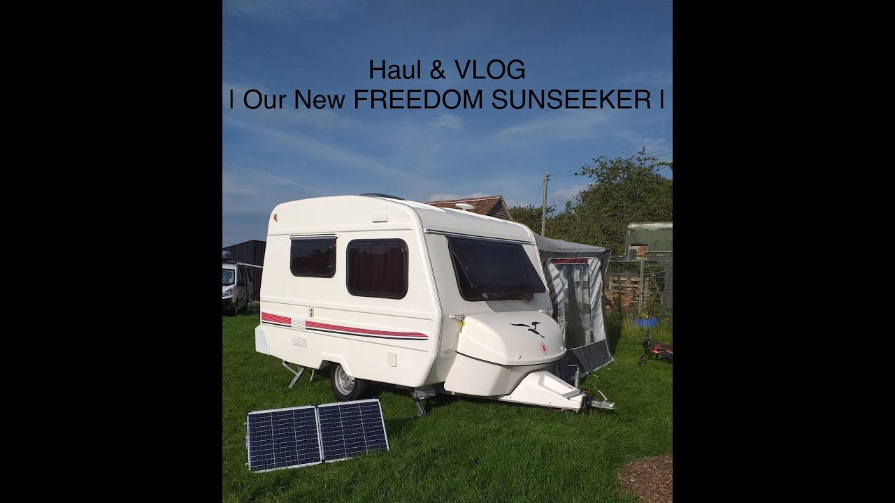 HAUL & VLOG: Our new FREEDOM SUNSEEKER Caravan - YouTube