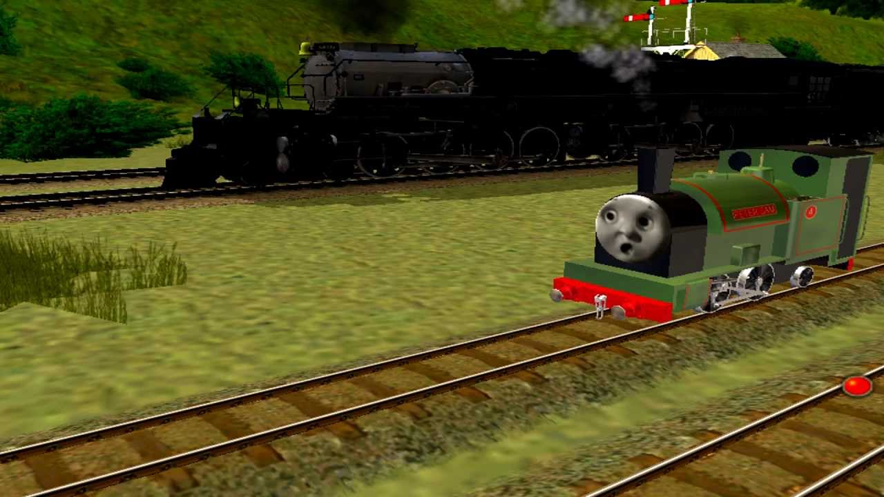 Peter Sam's reaction to a Big Boy locomotive - YouTube