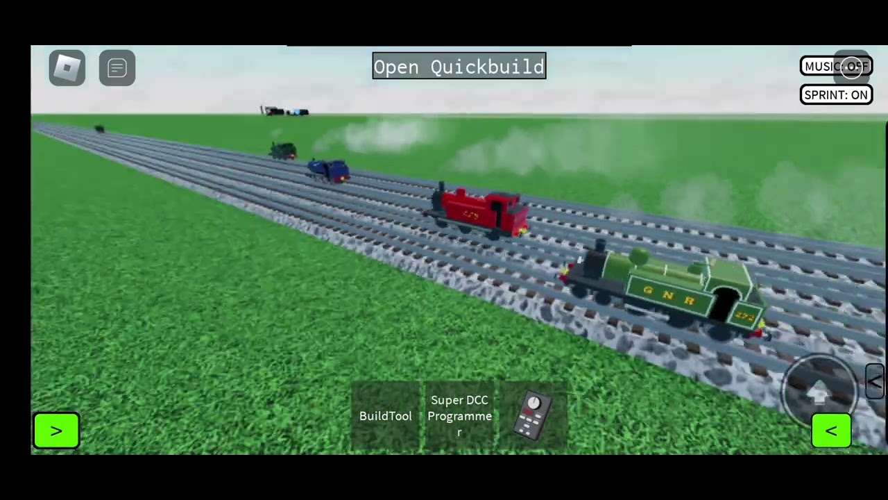 Ro Scale Sandbox Race Video with Tank engines - YouTube