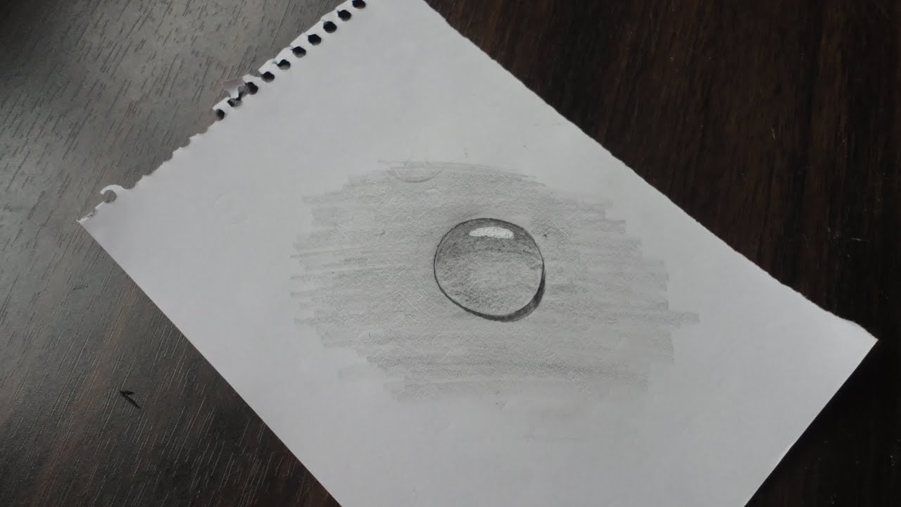 how to draw a realistic water drop💧easily| full tutorial 3D art | # ...