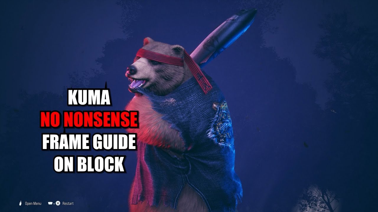 TEKKEN 8 - KUMA against BLOCKED opponent. FRAME DATA learn and punish ...