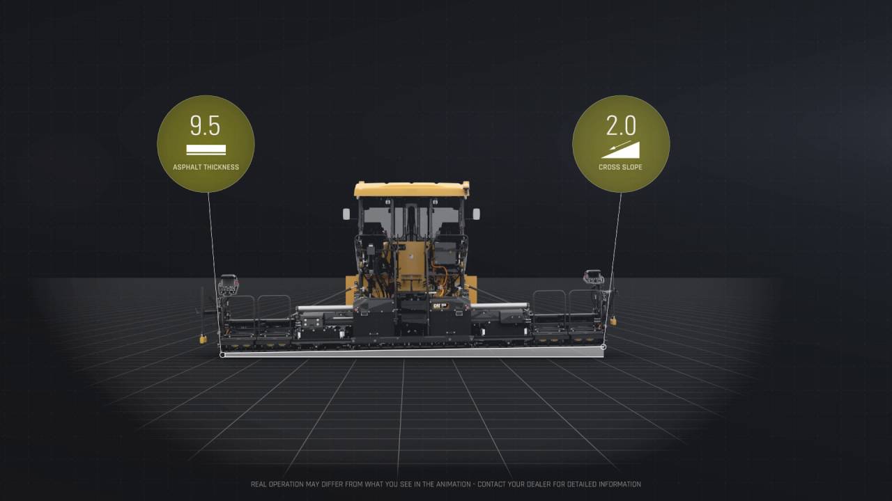 Cat® Grade for Asphalt Pavers Animation - YouTube