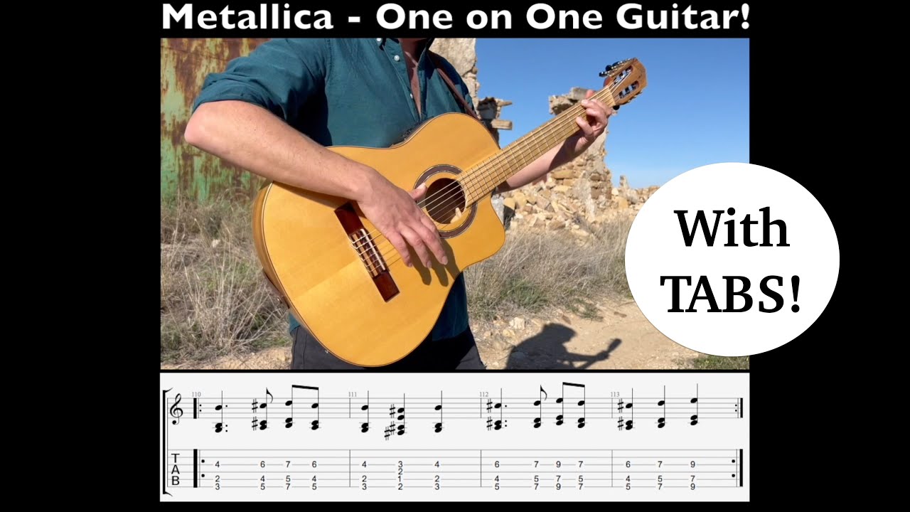 Metallica - One | Guitar Cover with TABS! (Acoustic Cover) - YouTube