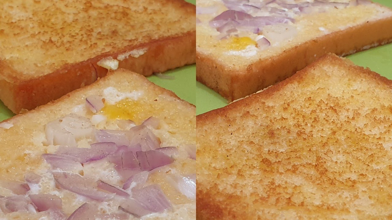 One side bread omelette toast ! This omelette is half cooked,soft ...