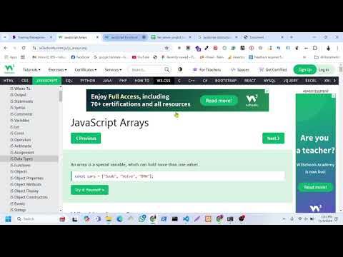 Basic JavaScript Array || Class 5 - YouTube