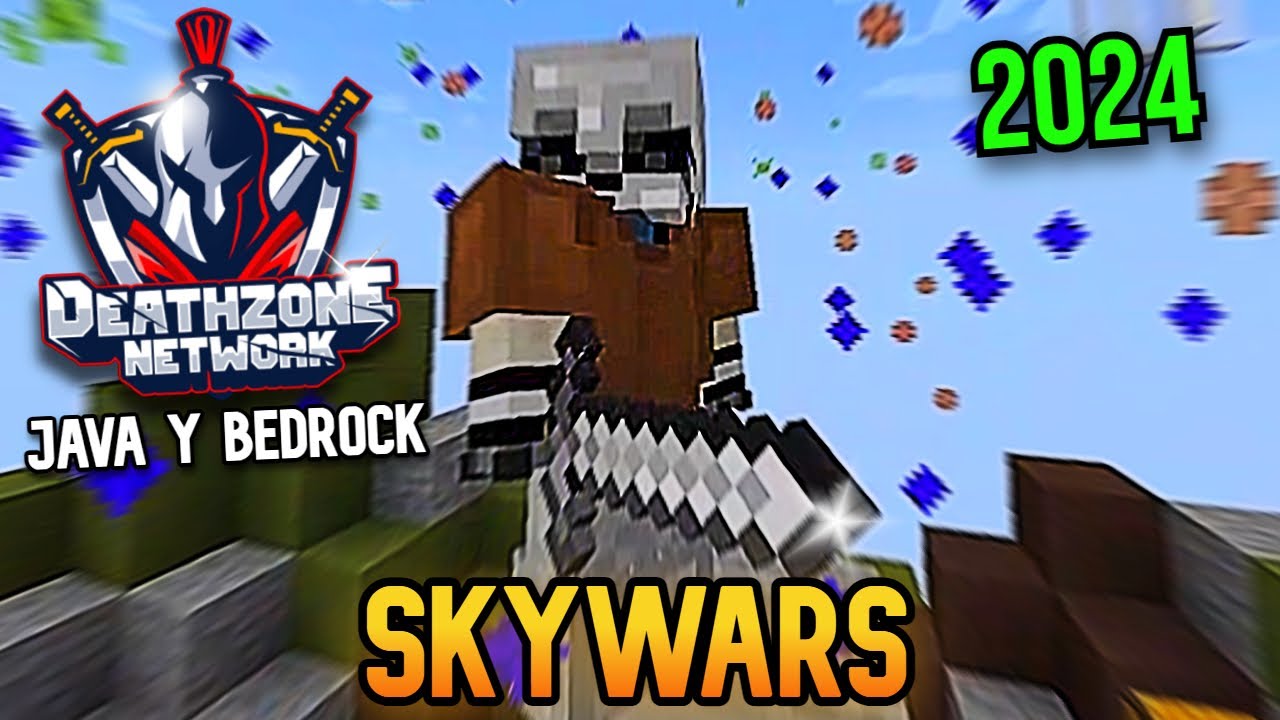 Skywars en el Server Deathzone Minecraft NO PREMIUM Java y Bedrock 1.21 - YouTube