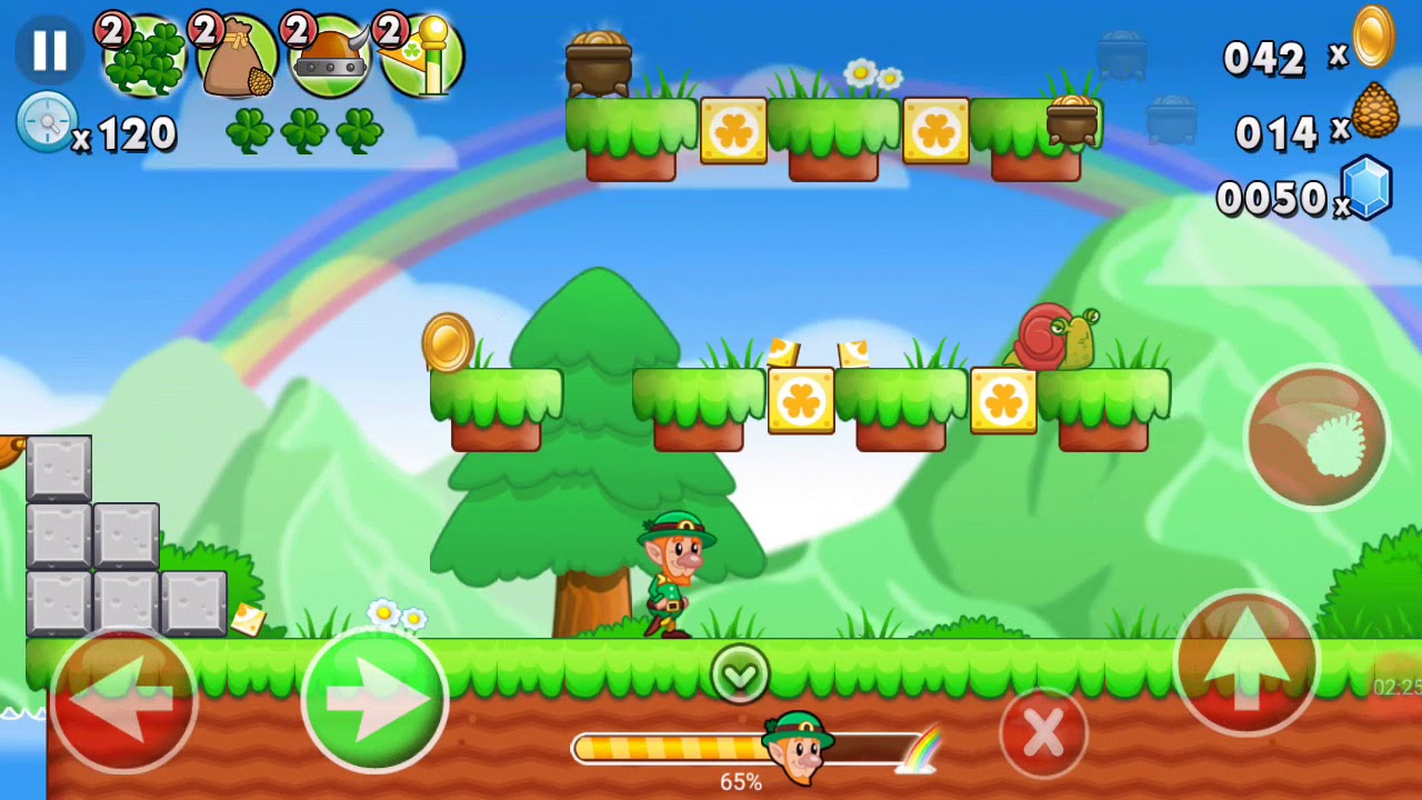 Lep's world game level 1-1 and 1- 2 - YouTube