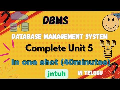 dbms unit5 - YouTube