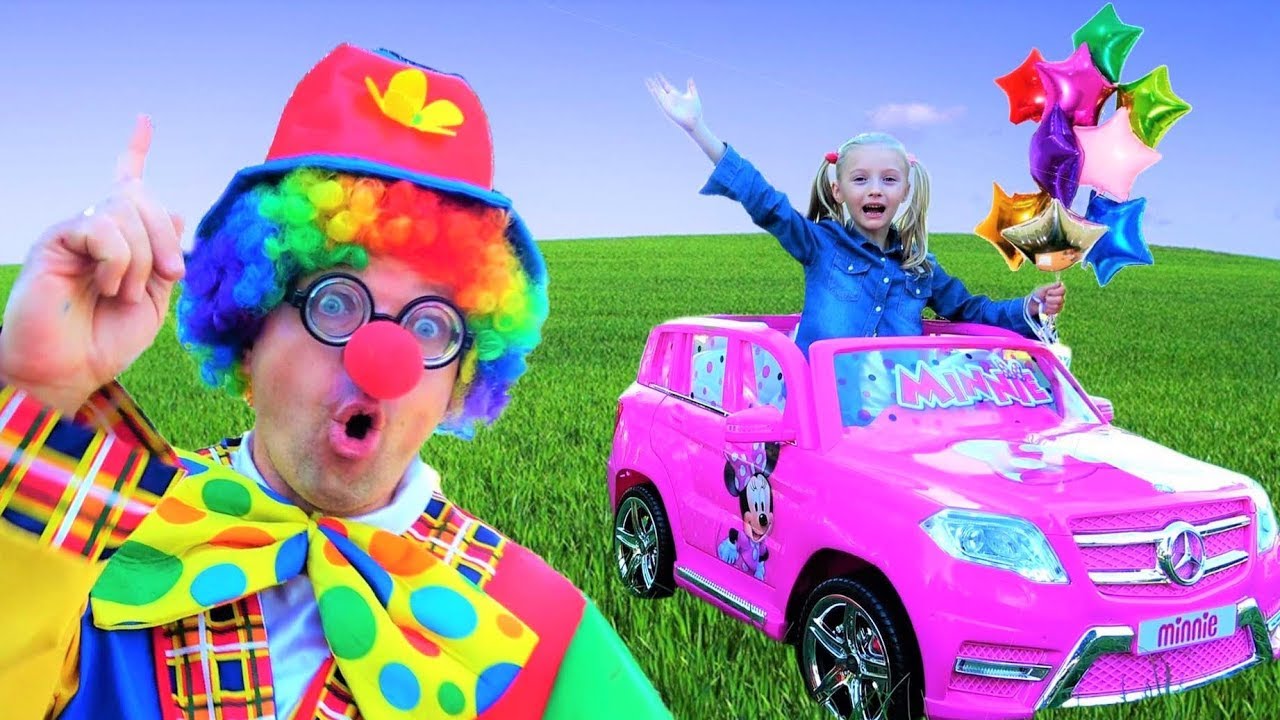 Polina ride on CAR and more best kids video by Super Polina - YouTube