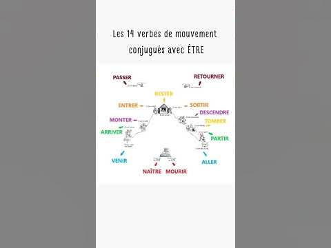 COURS DE FRANÇAIS - Passé composé - les verbes de mouvement conjugués ...